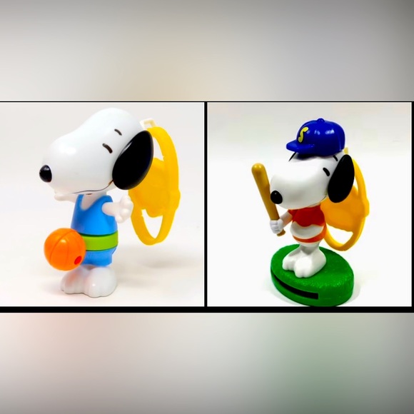 McDonald's | Toys | Nwt Nib Peanuts Lot Baseball Basketball Player ...